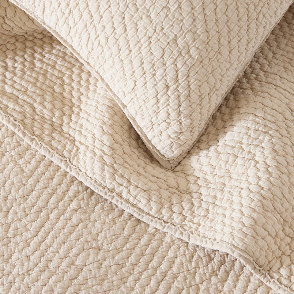 Reflections Matelasse Bedspread - Modern Cotton Comfort | West Elm UK